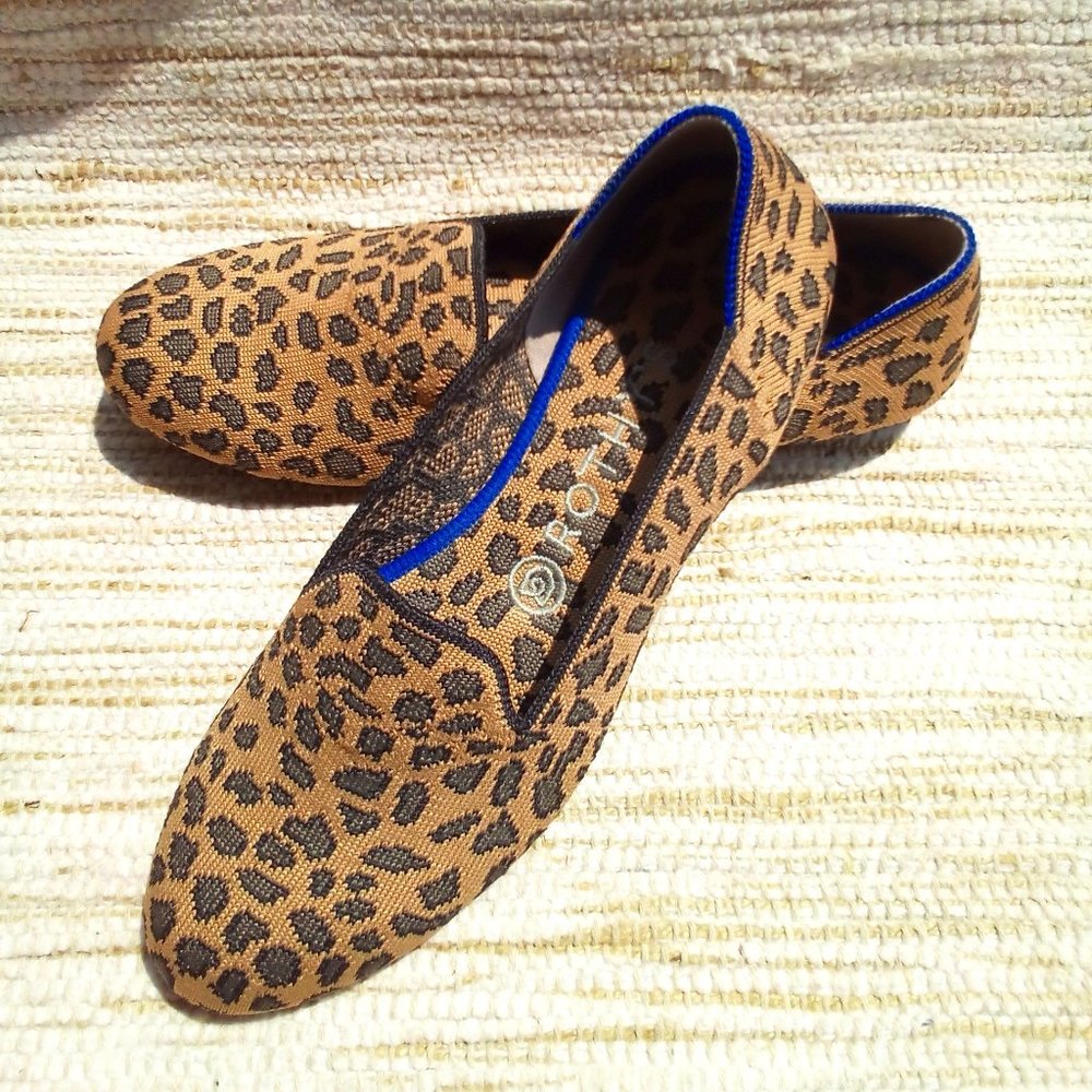 Rothy's Animal Print Desert Cat Loafers ~ Size 8 - Gem